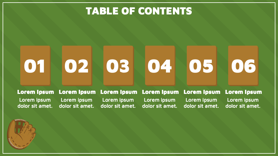 Free Baseball Presentation Theme for Google Slides and PowerPoint