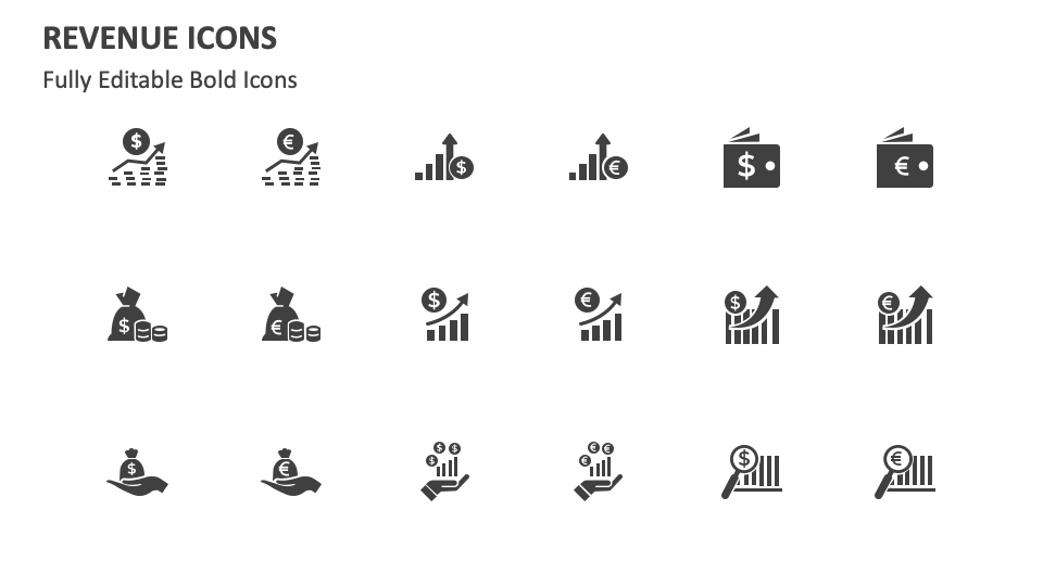 Revenue Icons for Google Slides and PowerPoint