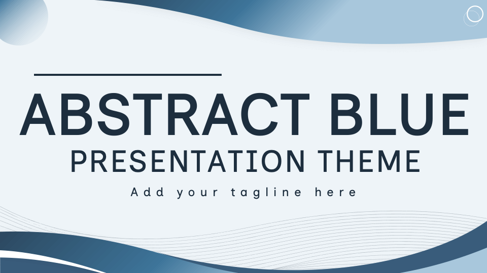 Abstract Blue Presentation Theme for Google Slides and PowerPoint - PPT ...