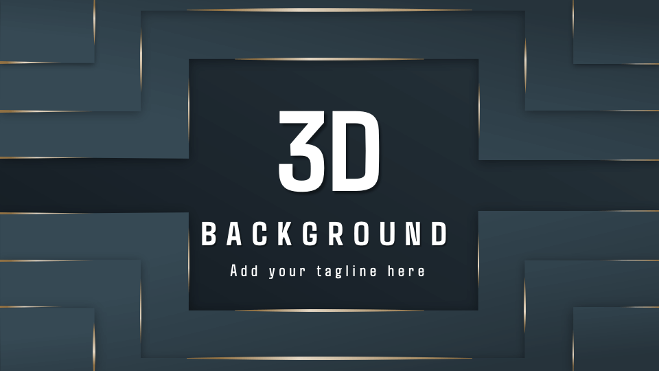 Free 3D Background Presentation for Google Slides and PowerPoint