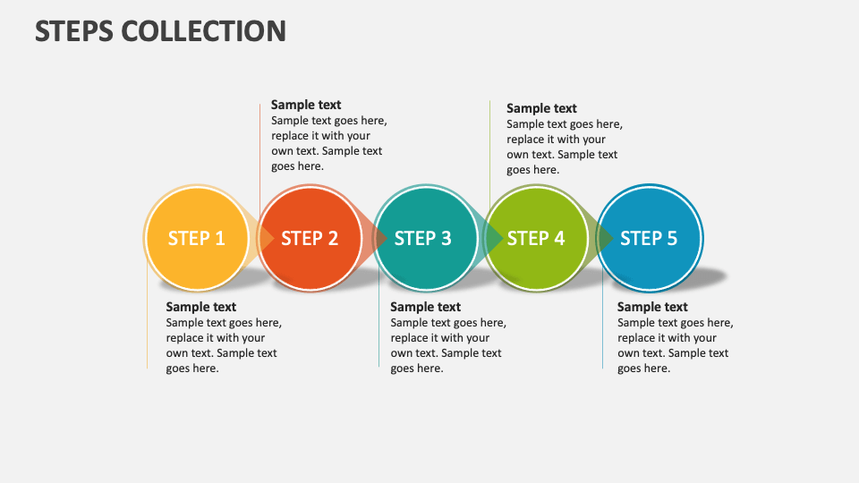 Steps Collection Template for PowerPoint and Google Slides - PPT Slides
