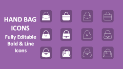 Hand Bag Icons for Google Slides and PowerPoint