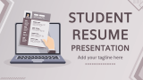 Free Student Resume Presentation for Google Slides and PowerPoint