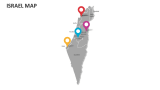 Israel Map for Google Slides and PowerPoint - PPT Slides