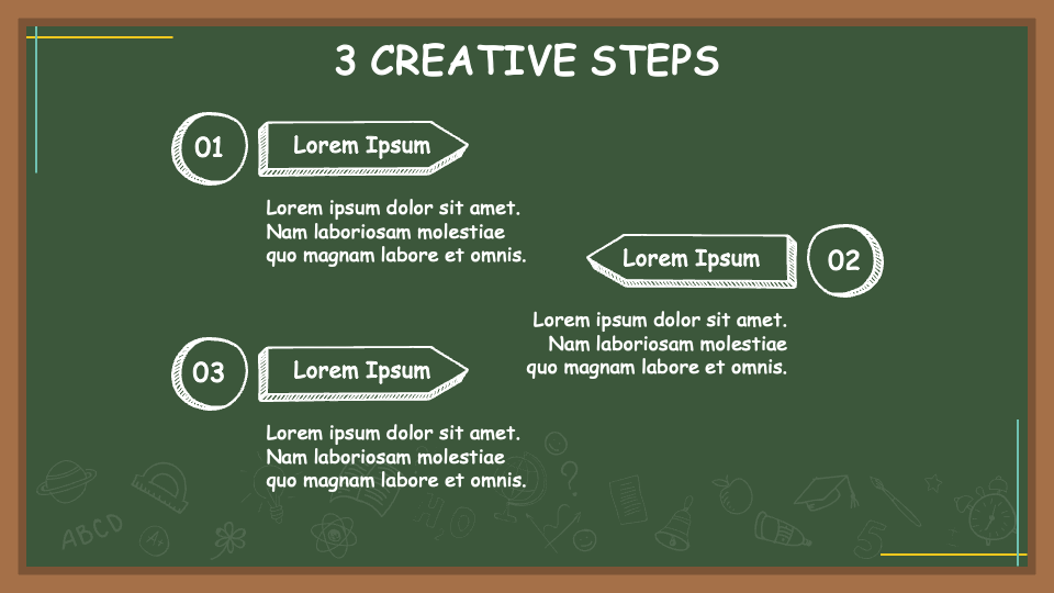 Free Doodle Chalkboard Theme for Google Slides and PowerPoint