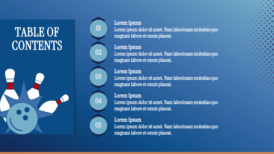 Free Bowling Presentation Theme for Google Slides and PowerPoint