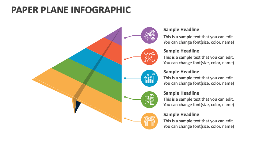 Paper Plane Infographic PowerPoint and Google Slides Template - PPT Slides