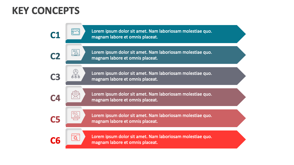 Key Concepts Template for Google Slides and PowerPoint - PPT Slides