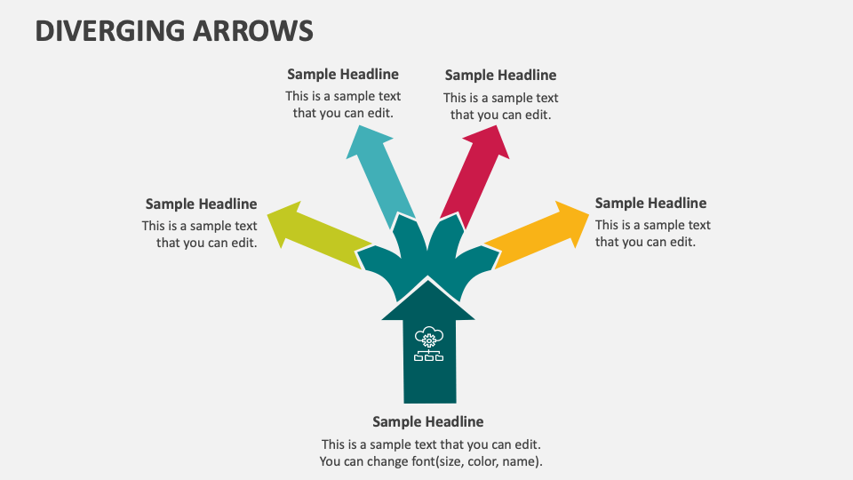 Diverging Arrows PowerPoint and Google Slides Template - PPT Slides