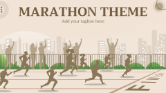 Free Marathon Presentation Theme for Google Slides and PowerPoint