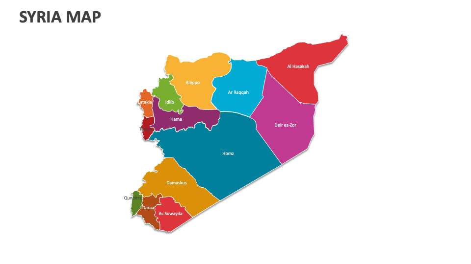 Syria Map for Google Slides and PowerPoint - PPT Slides