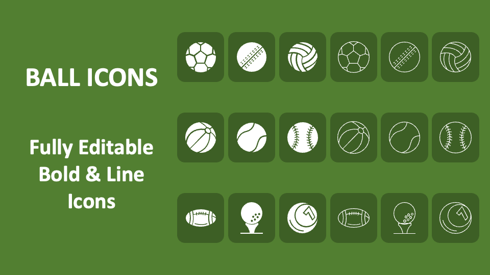 Ball Icons for PowerPoint and Google Slides - PPT Slides