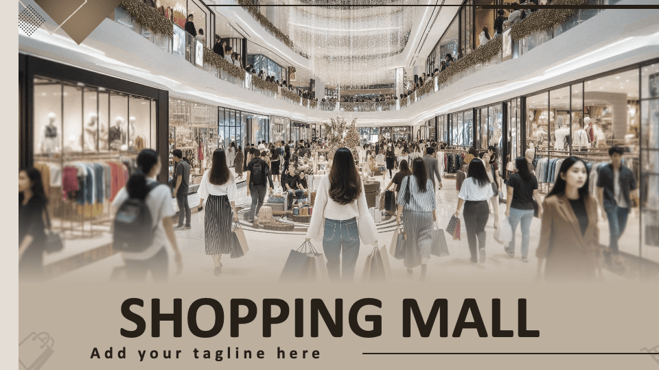 Free Shopping Mall Presentation Theme for Google Slides and PowerPoint