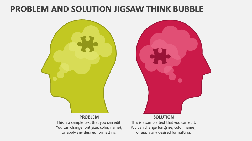 Problem and Solution Jigsaw Think Bubble PowerPoint and Google Slides ... Problem and Solution Jigsaw Think Bubble PowerPoint and Google Slides ...