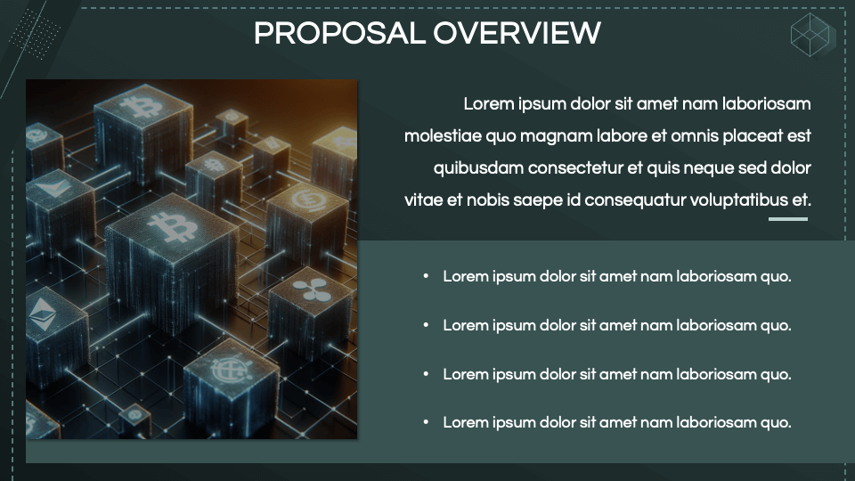 Blockchain Proposal Presentation for Google Slides and PowerPoint