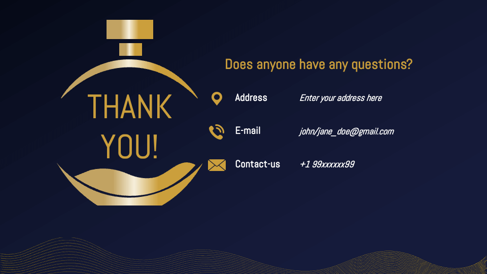 Perfume Brand Business Plan PowerPoint and Google Slides Template - PPT ...