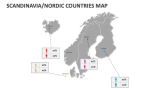 Scandinavia/Nordic Countries Map for Google Slides and PowerPoint - PPT ...