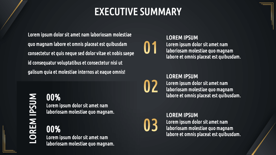 Dark Modern Slideshow for Google Slides and PowerPoint