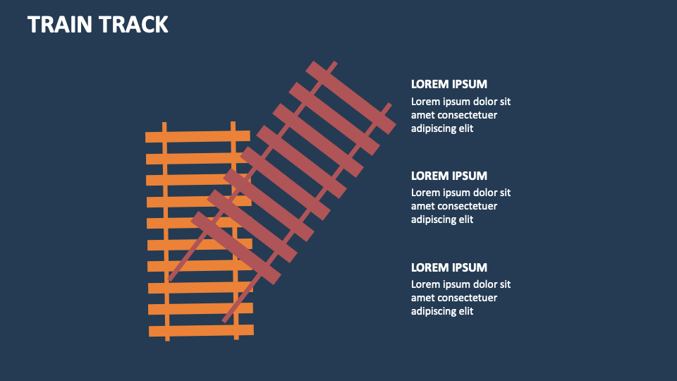 Train Track Template for PowerPoint and Google Slides - PPT Slides