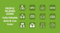 People Talking Icons for Google Slides and PowerPoint