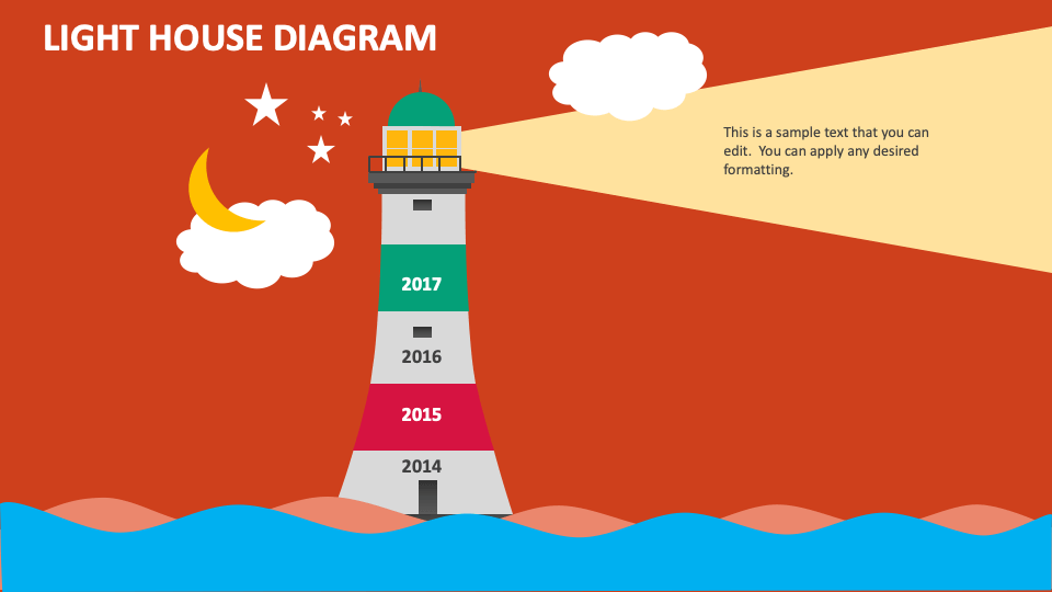 Light House Diagram Template for PowerPoint and Google Slides - PPT Slides