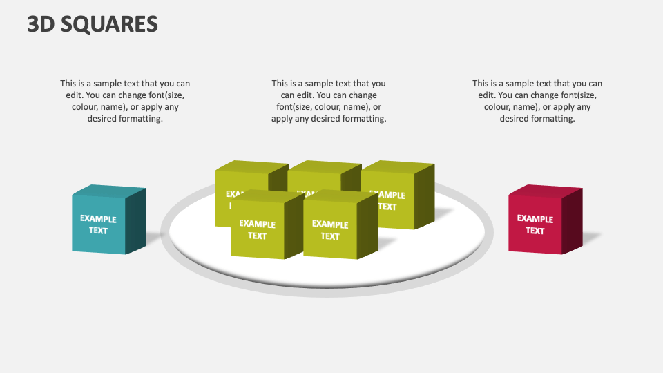 3D Squares Template for PowerPoint and Google Slides - PPT Slides