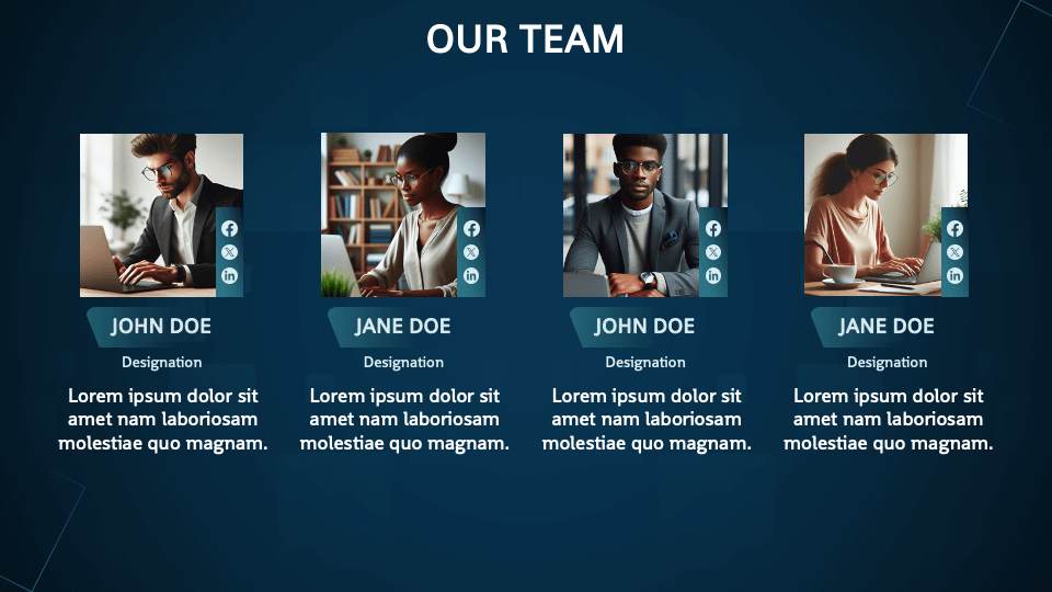 Free IT Background Presentation for Google Slides and PowerPoint