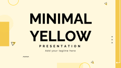 Minimal Yellow Presentation for Google Slides and PowerPoint