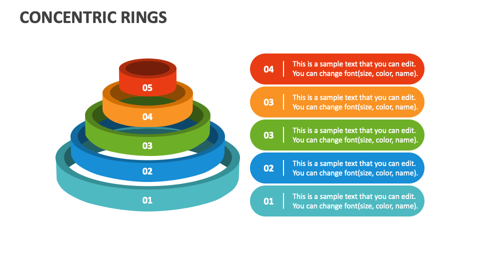 Concentric Rings PowerPoint and Google Slides Template - PPT Slides
