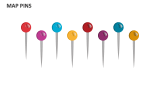 Map Pins for Google Slides and PowerPoint - PPT Slides