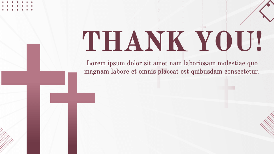 Christian Cross Background Presentation Template for Google Slides and ...