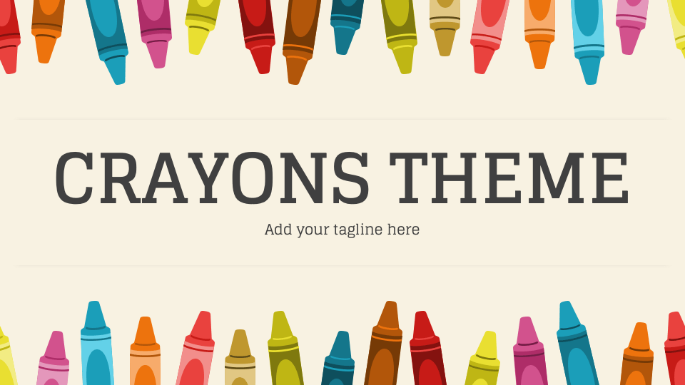 Powerpoint Backgrounds Crayons