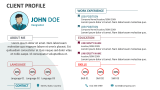Client Profile Template for Google Slides and PowerPoint - PPT Slides