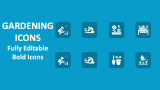 Gardening Icons for Google Slides and PowerPoint