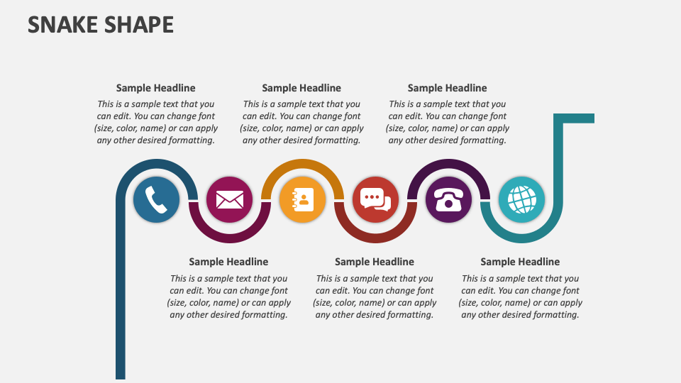 Snake Shape PowerPoint and Google Slides Template - PPT Slides