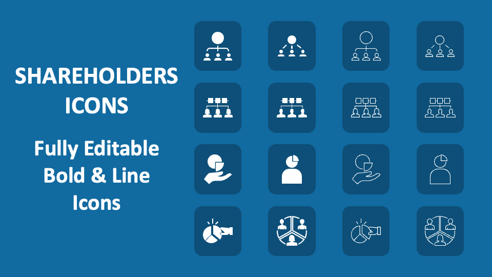 Shareholders Icons for Google Slides and PowerPoint