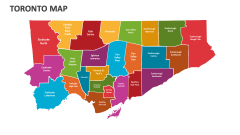 Toronto Map for Google Slides and PowerPoint - PPT Slides