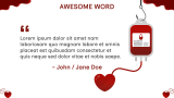 Free Blood Donation Presentation Theme for Google Slides and PowerPoint