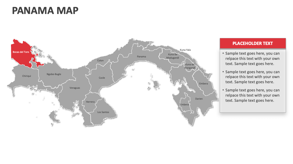 Panama Map for Google Slides and PowerPoint - PPT Slides