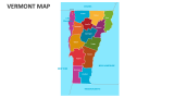 Vermont Map for Google Slides and PowerPoint - PPT Slides