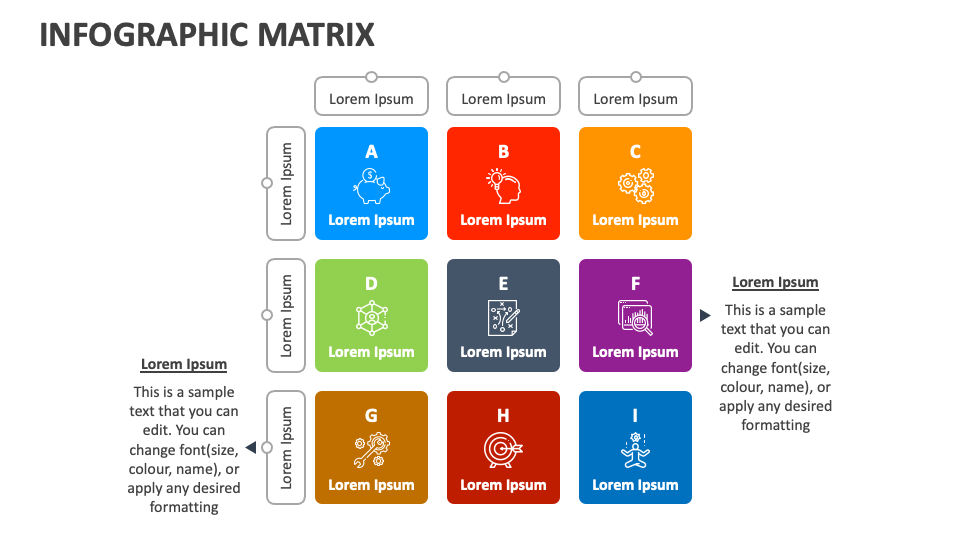 Infographic Matrix PowerPoint and Google Slides Template - PPT Slides