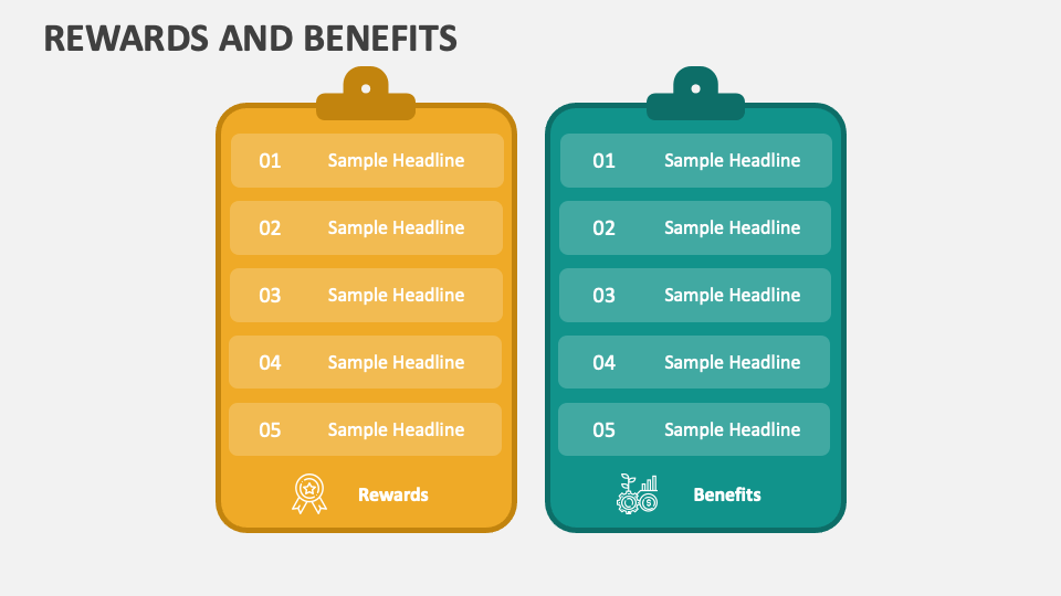 Rewards and Benefits PowerPoint and Google Slides Template - PPT Slides