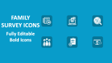 Family Survey Icons for Google Slides and PowerPoint