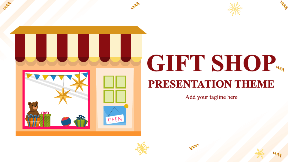 Free Gift Shop Presentation Theme for Google Slides and PowerPoint