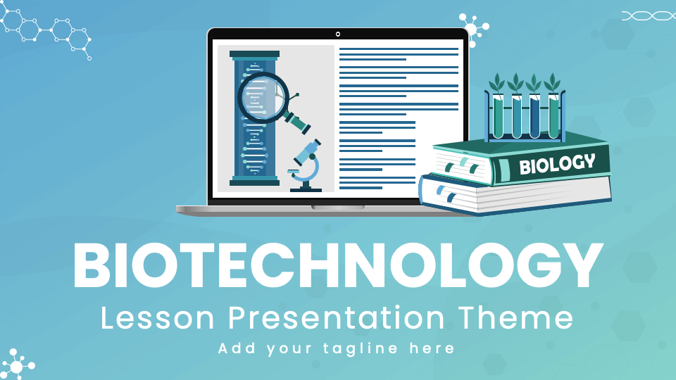 Free - Biotechnology Lesson Presentation Template for Google Slides and ...