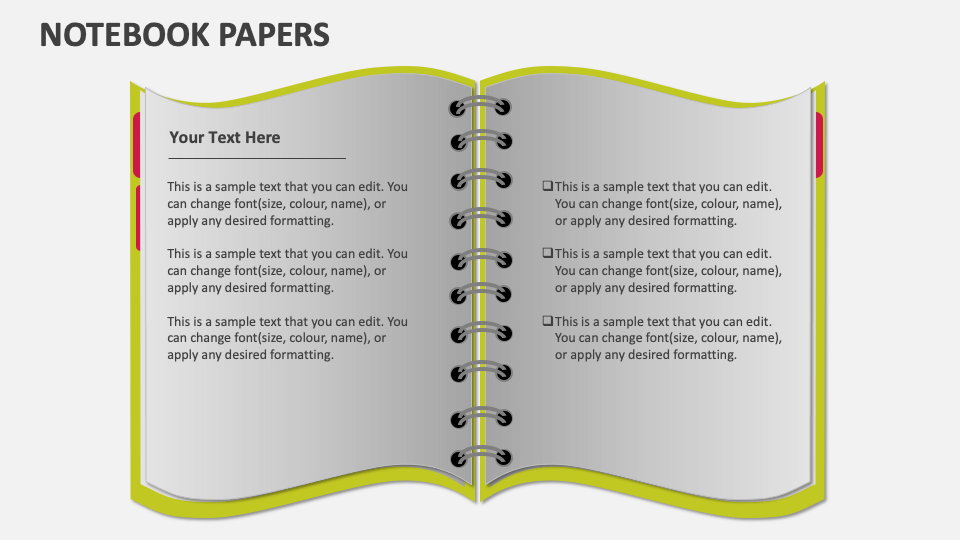 Notebook Papers Template for PowerPoint and Google Slides - PPT Slides