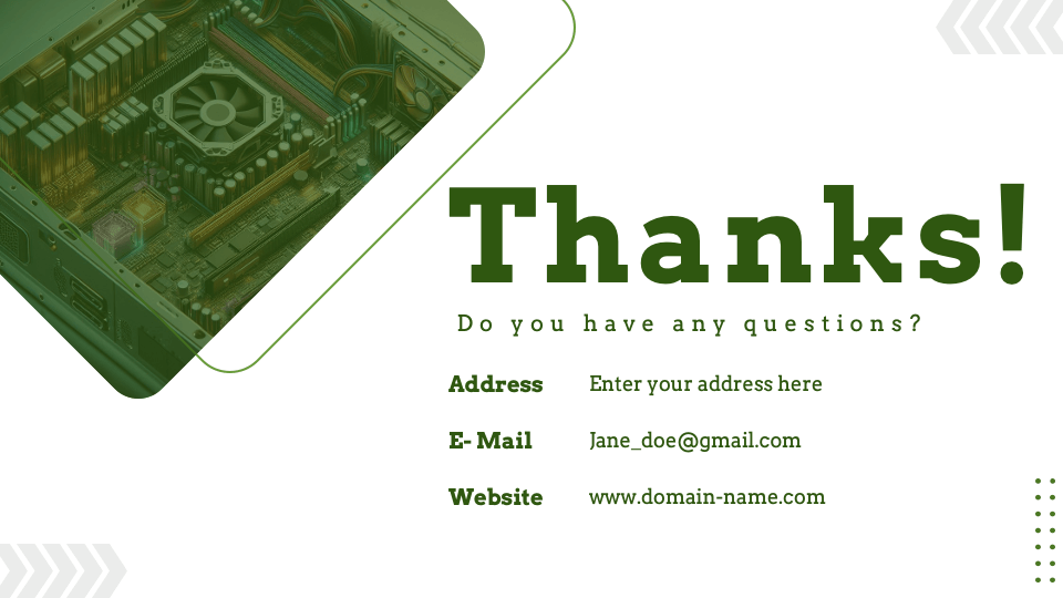 Free Computer Hardware Theme for Google Slides and PowerPoint