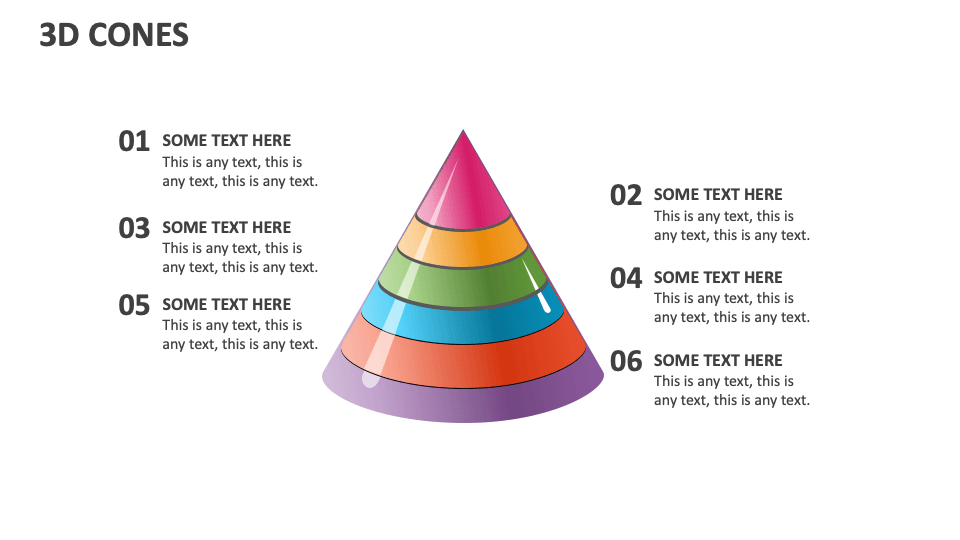 3D Cones Template for PowerPoint and Google Slides - PPT Slides