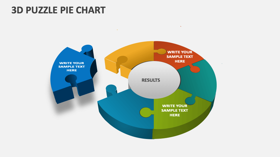 3D Puzzle Pie Chart Template for PowerPoint and Google Slides - PPT Slides