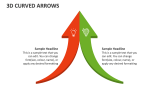 3D Curved Arrows PowerPoint and Google Slides Template - PPT Slides